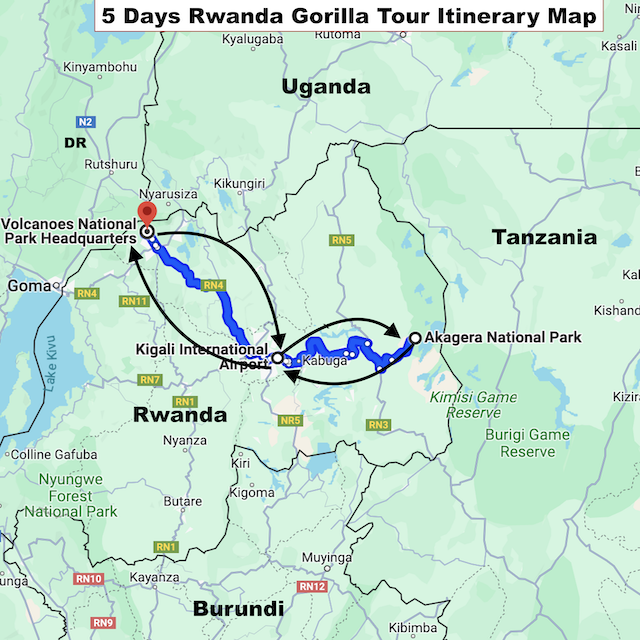 5 Days Rwanda Gorilla Tour - Wildlife Safari in Rwanda